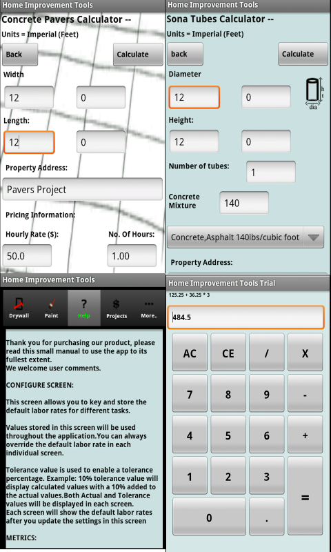 Construction Calculators:Amazon.com:Appstore for Android