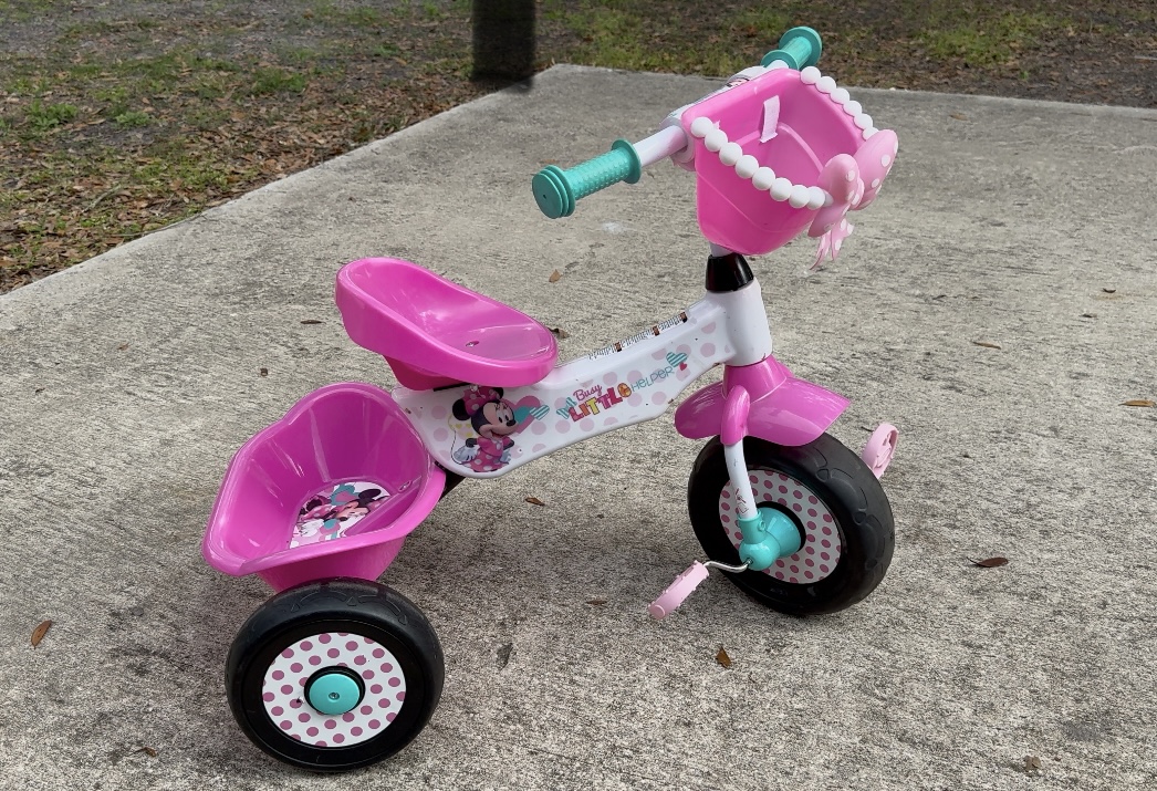Watch The cutest tricycle for a Minnie Mouse lover. on Amazon Live