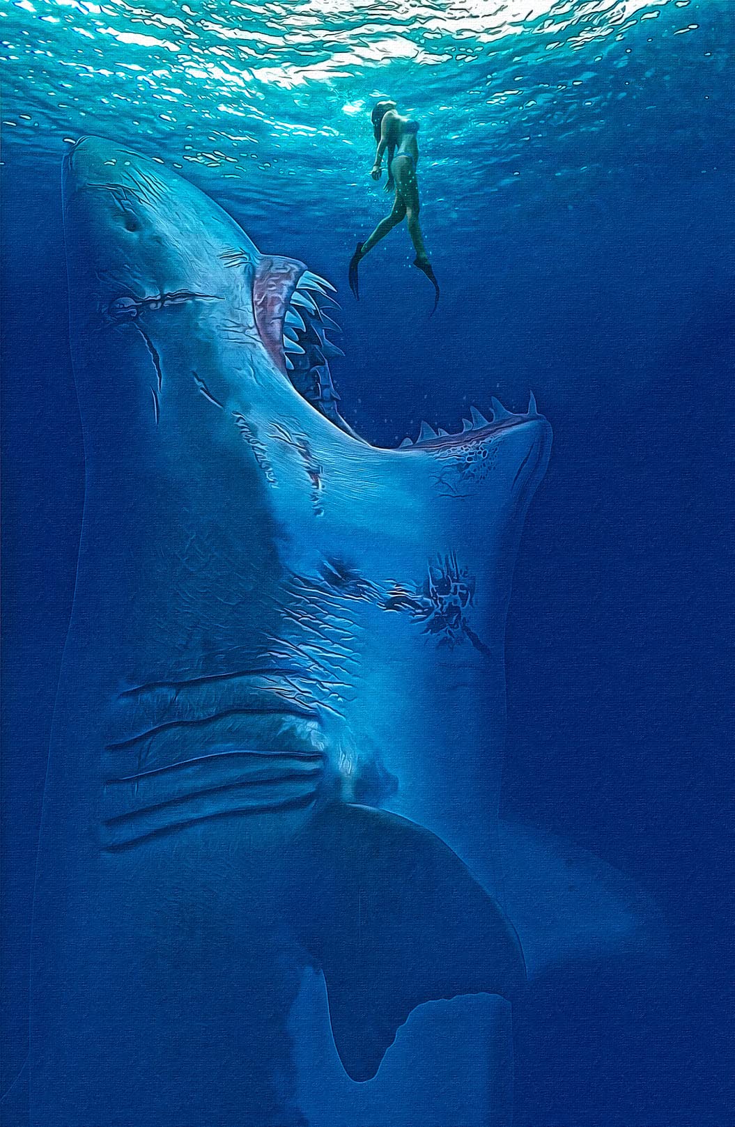 Signed Mark Spears Monsters Big Tooth Jaws Shark 11x17 Comic ...