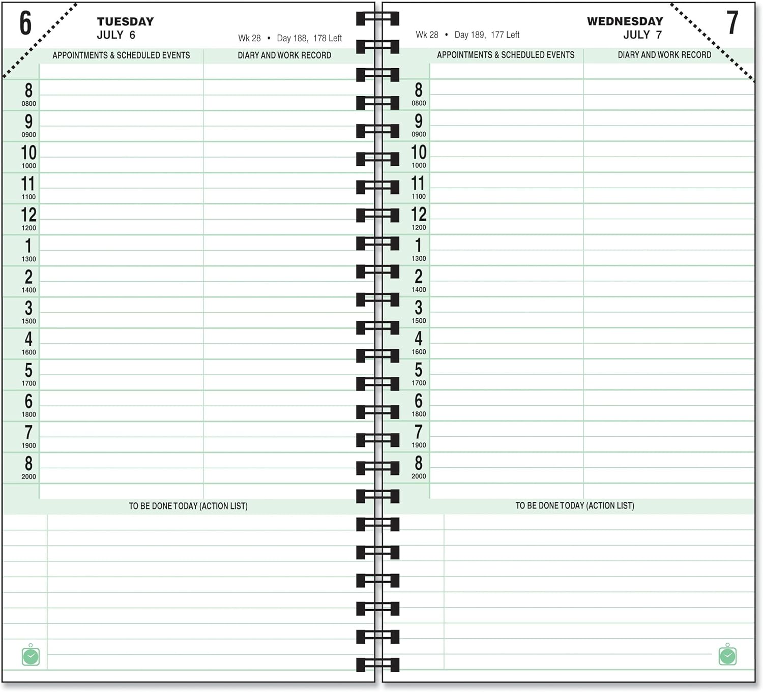 Amazon.com : Day-Timer Pocket Size 1-Page-Per-Day Refill, 3.5 x 6.5 ...