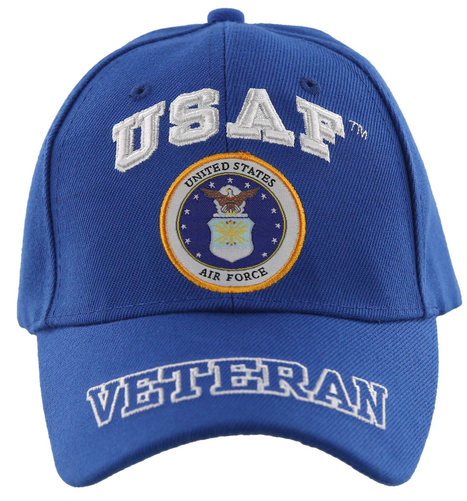 USAF United States Air Force Veteran Blue Baseball Cap Hat | Licensed ...
