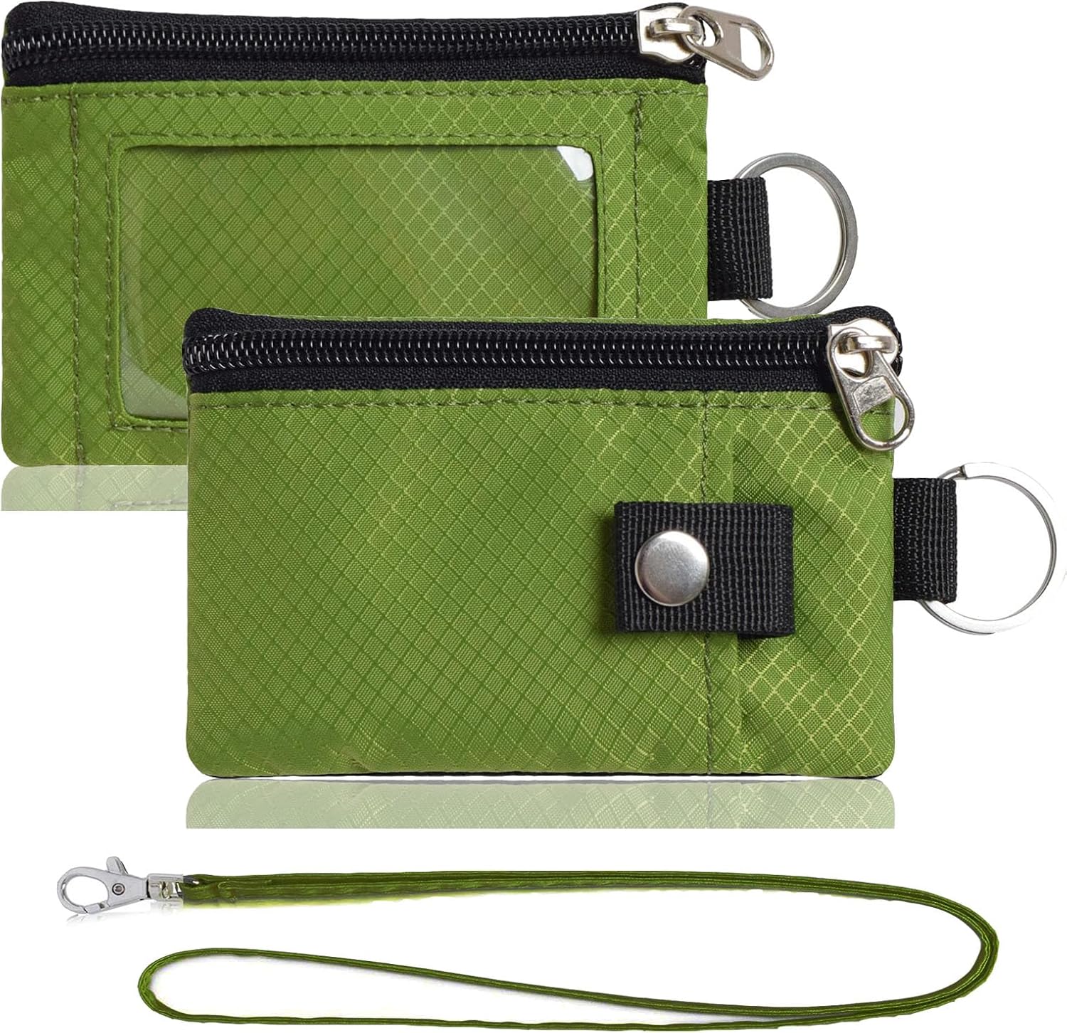 Amazon.com: Minimalist Wallet For Womens Mens RFID Blocking, Keychain ...