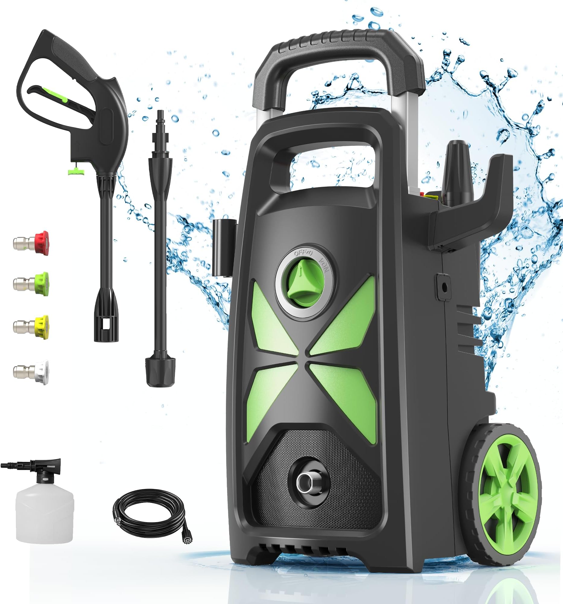 Amazon.com : Anykit Electric Pressure Washer, Power Washer, Water ...