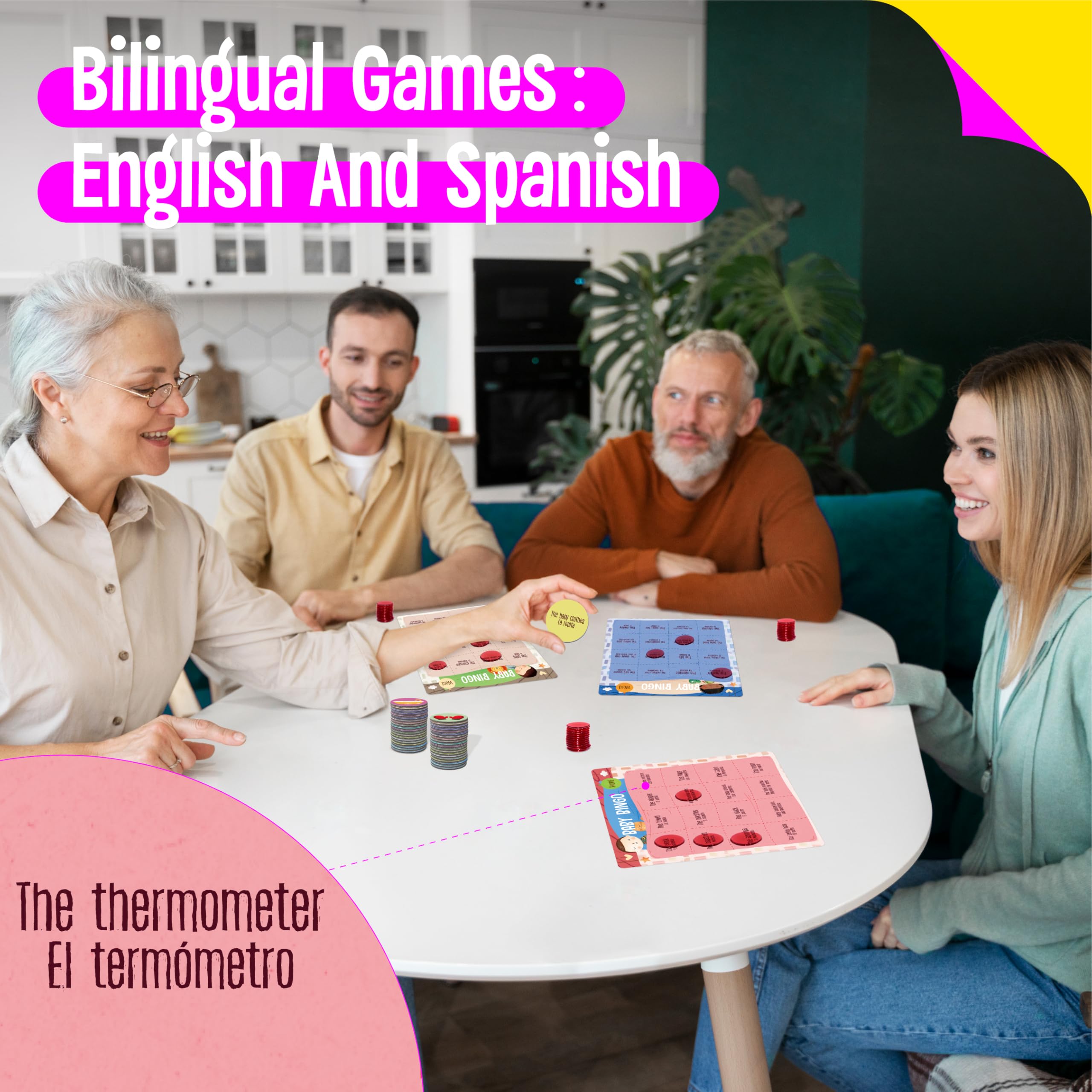 Snapklik.com : SpriteGru Baby Shower Bingo Game - Bilingual Cards For ...