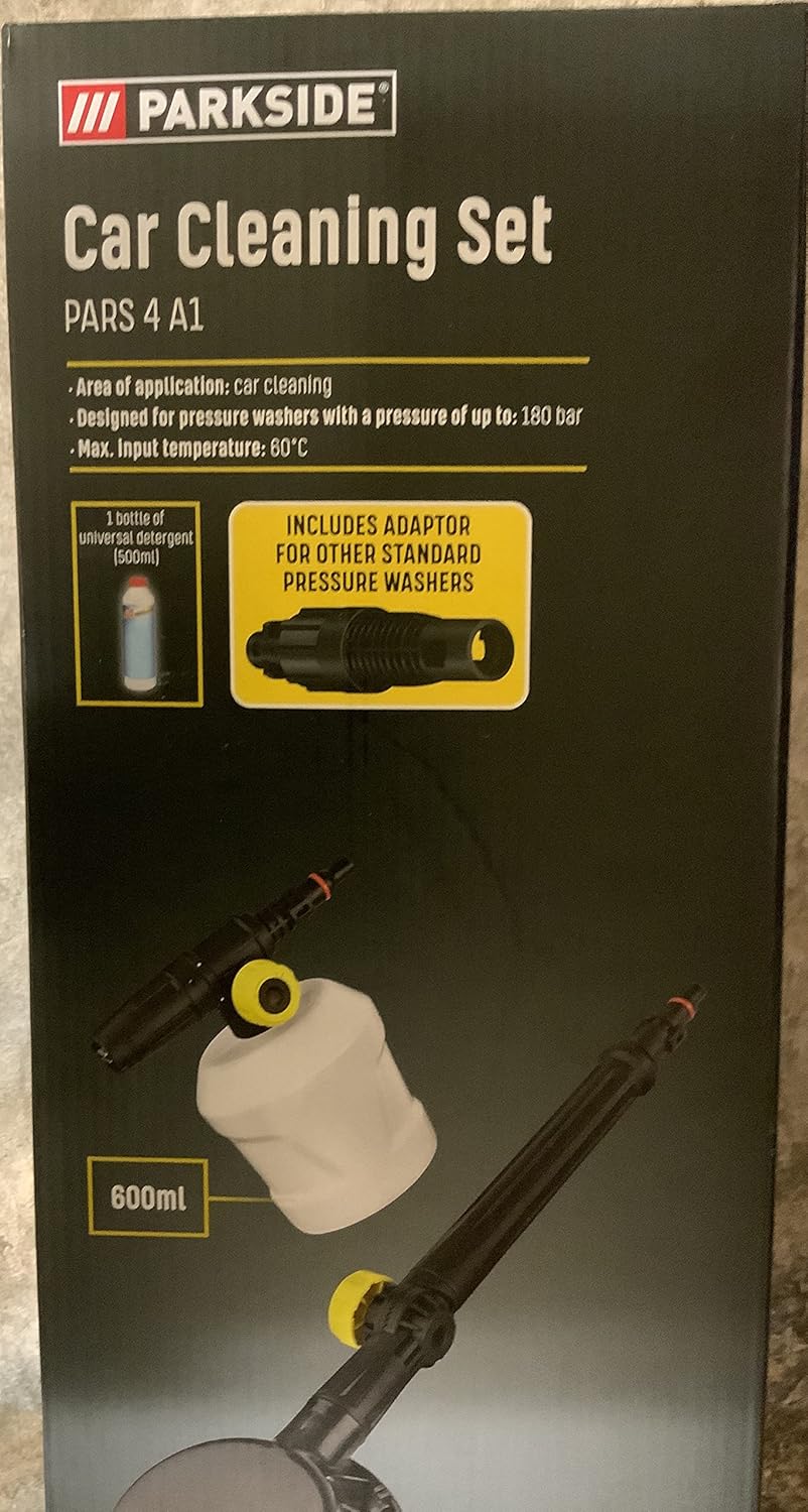 Parkside Car Exterior Cleaning Set Pressure Washer Accessories for ...