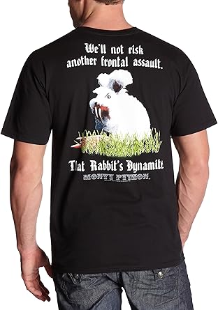 Amazon.com: Balzout Men's Monty Python Killer Rabbit T-Shirt,Black ...