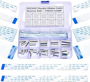 Amazon.com: Tcenofoxy Flexible Flat Ribbon Cable Connectors Assortment ...