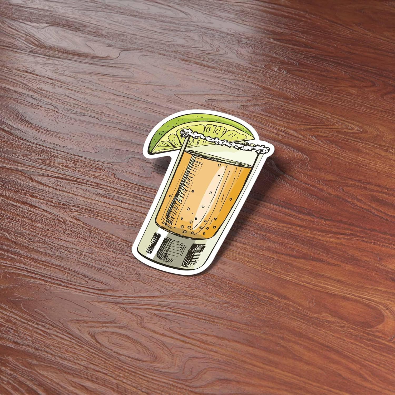 Lime & Tequila Sticker – Tequila Shot Glass Drinking Sticker, Happy ...