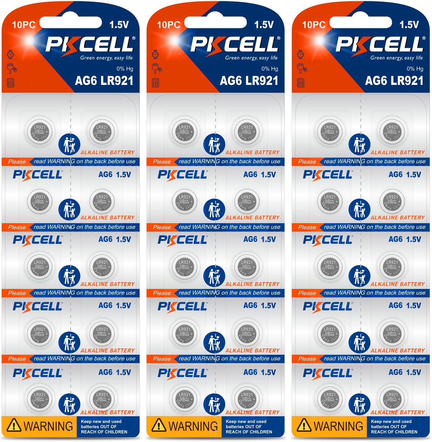 Amazon.com: LiCB 20 Pack SR920SW 371 370 AG6 Battery 1.5V Button Cell ...