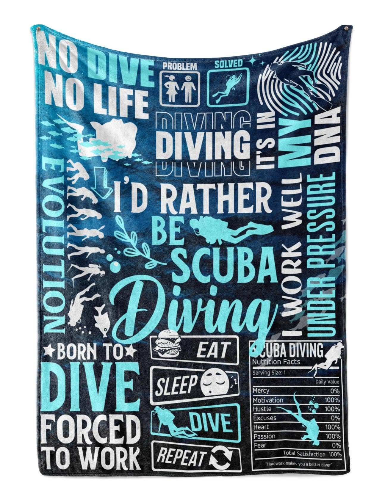 Amazon.com: Huglanket Scuba Diving Gifts Throws for Men Women Diving ...