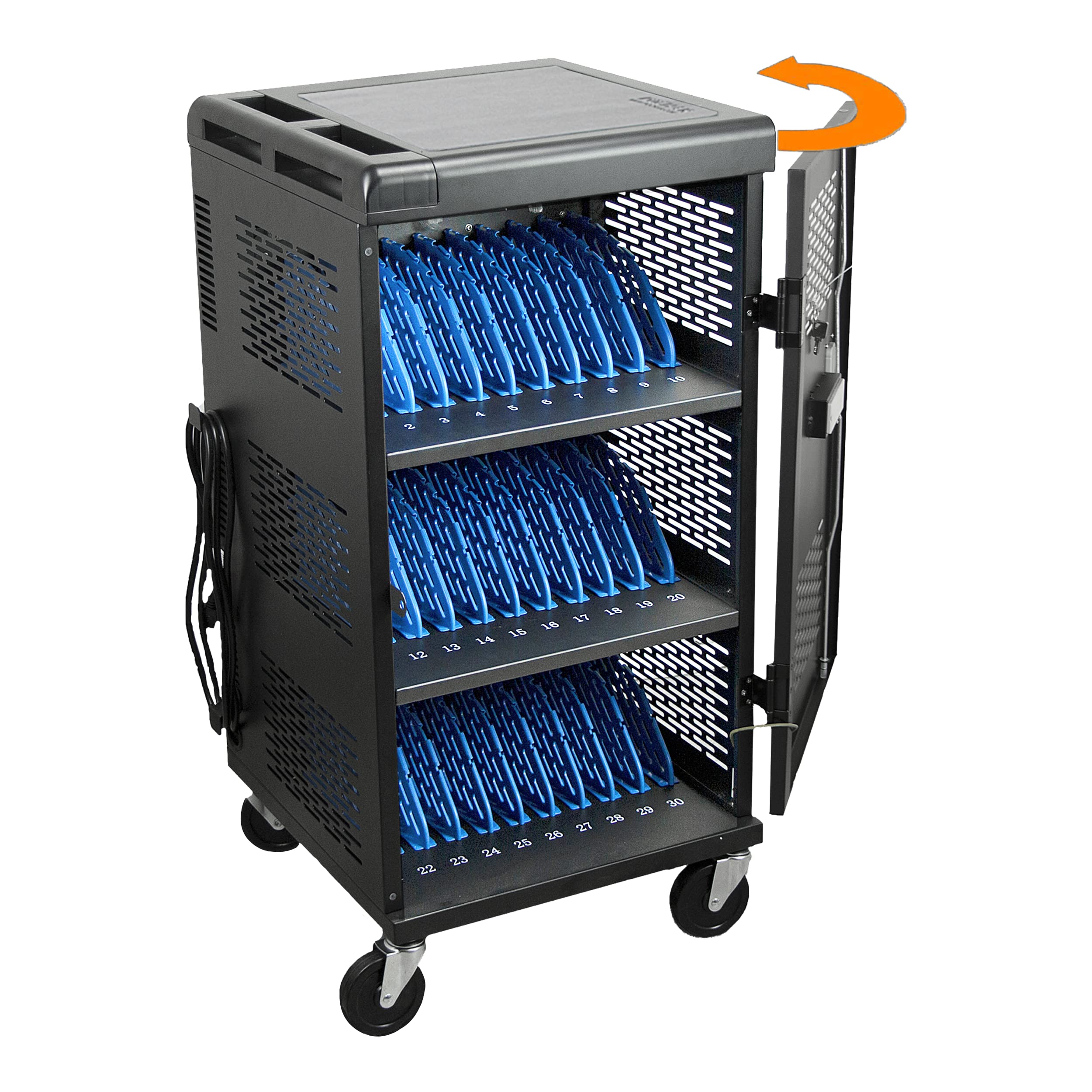 Buy POCHAR Fully Assembled 30 Unit Device Charging Station for ...