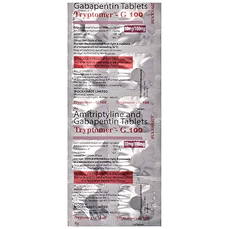 Tryptomer-G 100 - Strip of 10 Tablets : Amazon.in: Health & Personal Care