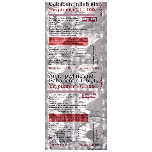 Tryptomer-G 100 - Strip of 10 Tablets : Amazon.in: Health & Personal Care