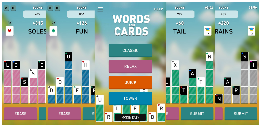 Aplicación Words & Cards - Free en Amazon Appstore