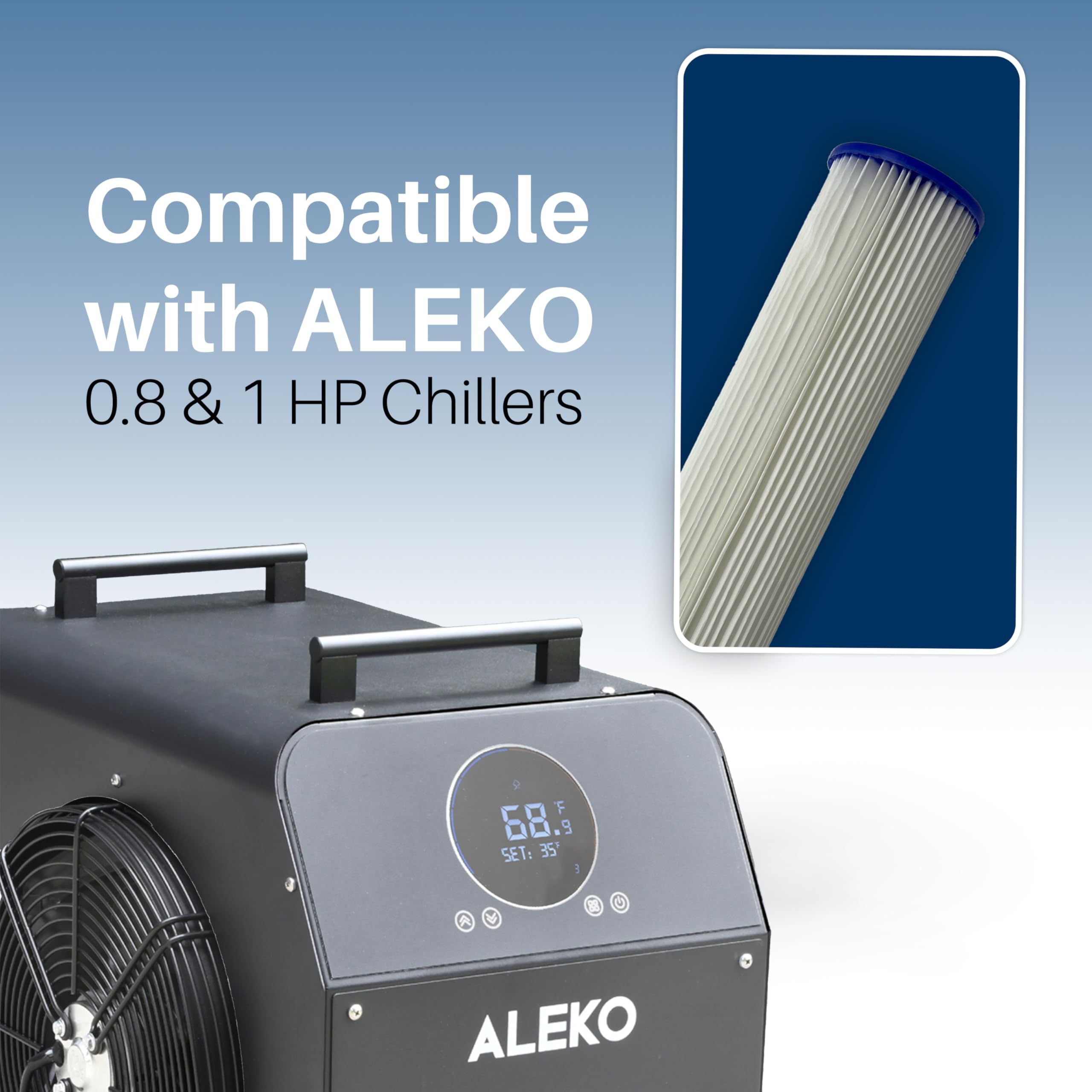 Snapklik.com : ALEKO Chiller Water Filter 2-Pack 20-Micron Replacement ...