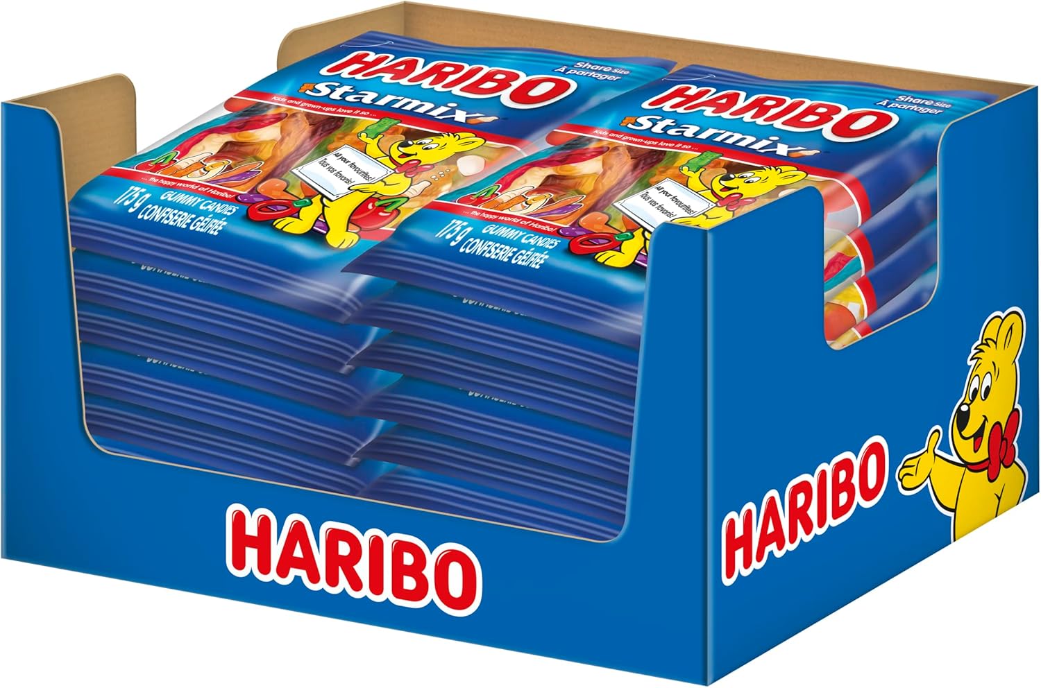 Haribo Starmix Gummy Candy, Mix of Fruity Flavours, No Artificial ...