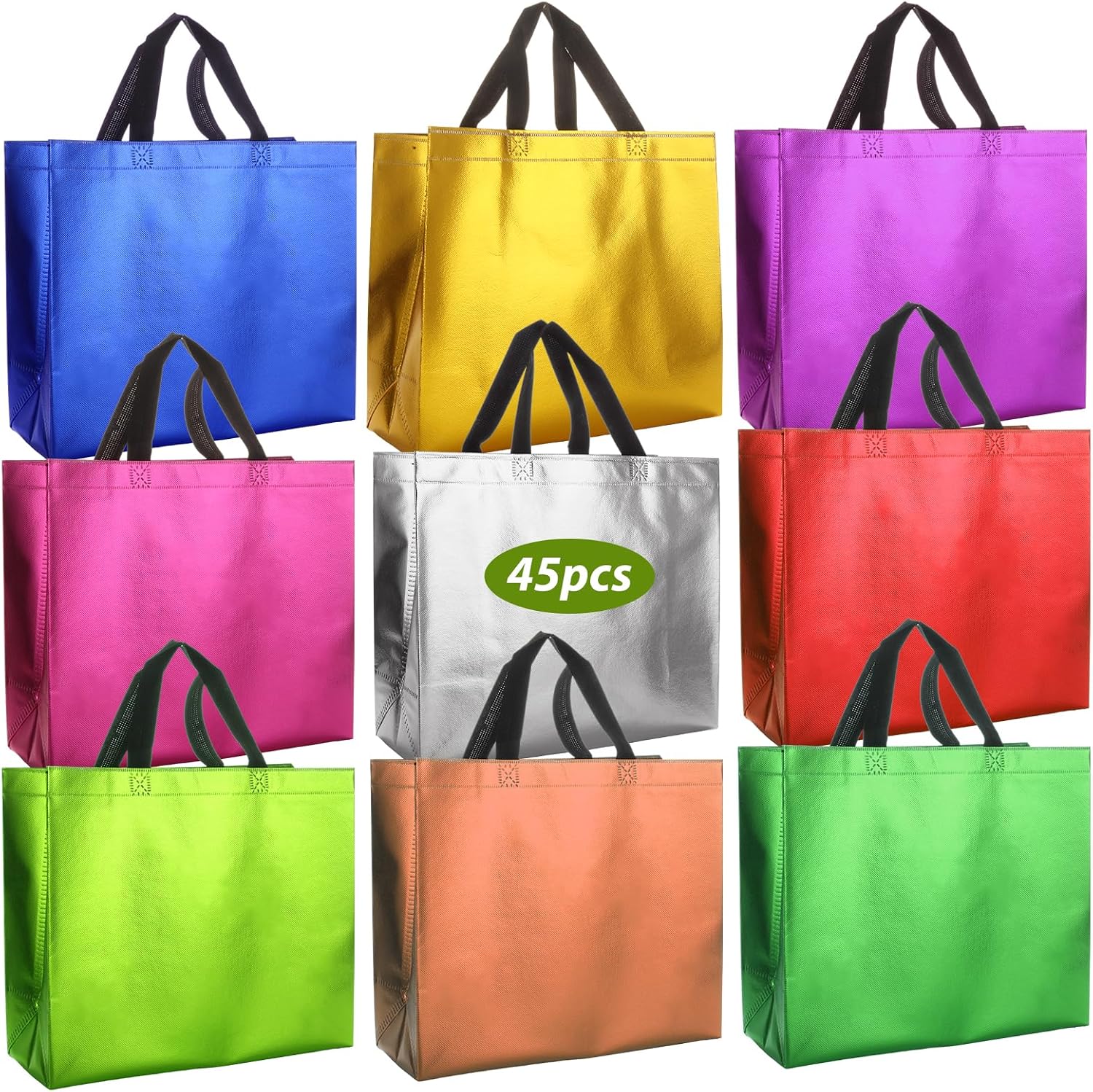 Amazon.com: ZUQIAN 45 Pack Reusable Gift Bags with Tissues, 9 Set ...