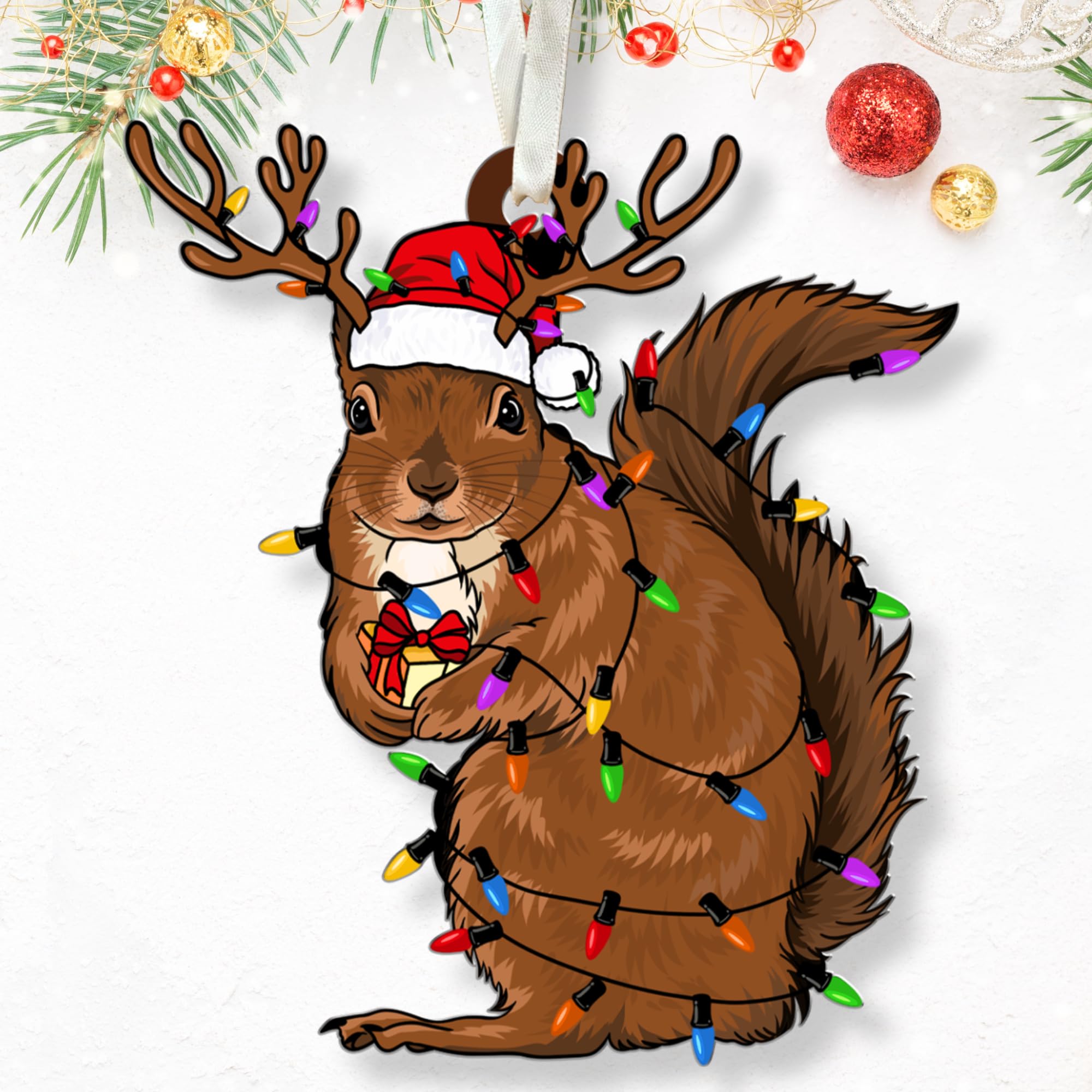 Amazon.com: Squirrel Ornament - Squirrel Christmas Ornaments - Squirrel ...