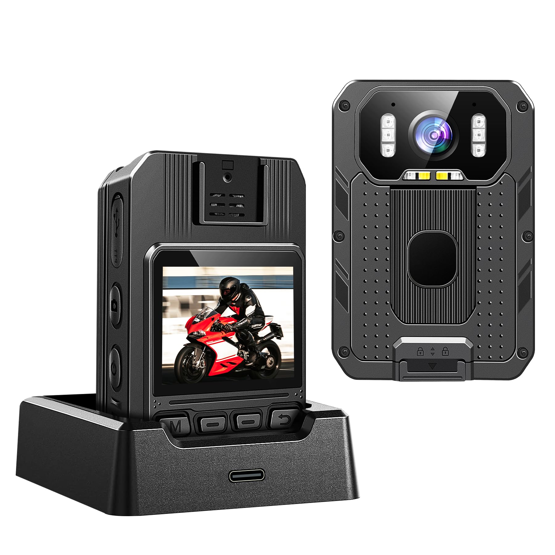 Amazon.com: SYDYAM-R1 4K UHD Body Worn Camera, 128GB Body Cam with Two ...