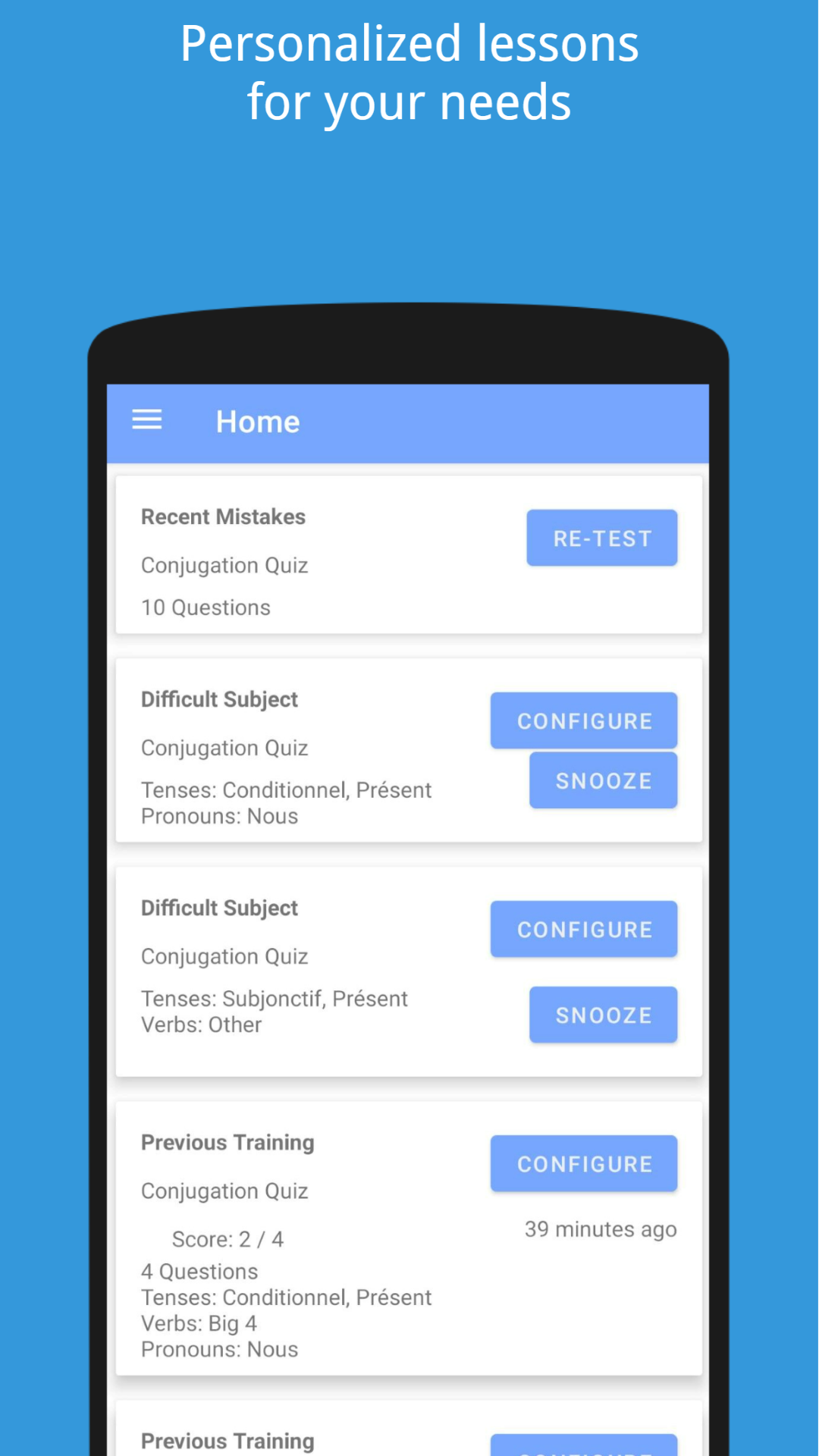 French Verb Trainer:Amazon.com:Appstore for Android