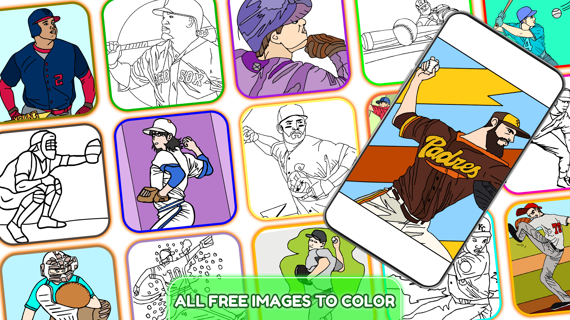 Baseball Paint by Number - Sports Paint + Glitter + Crayon + Oil Paint ...