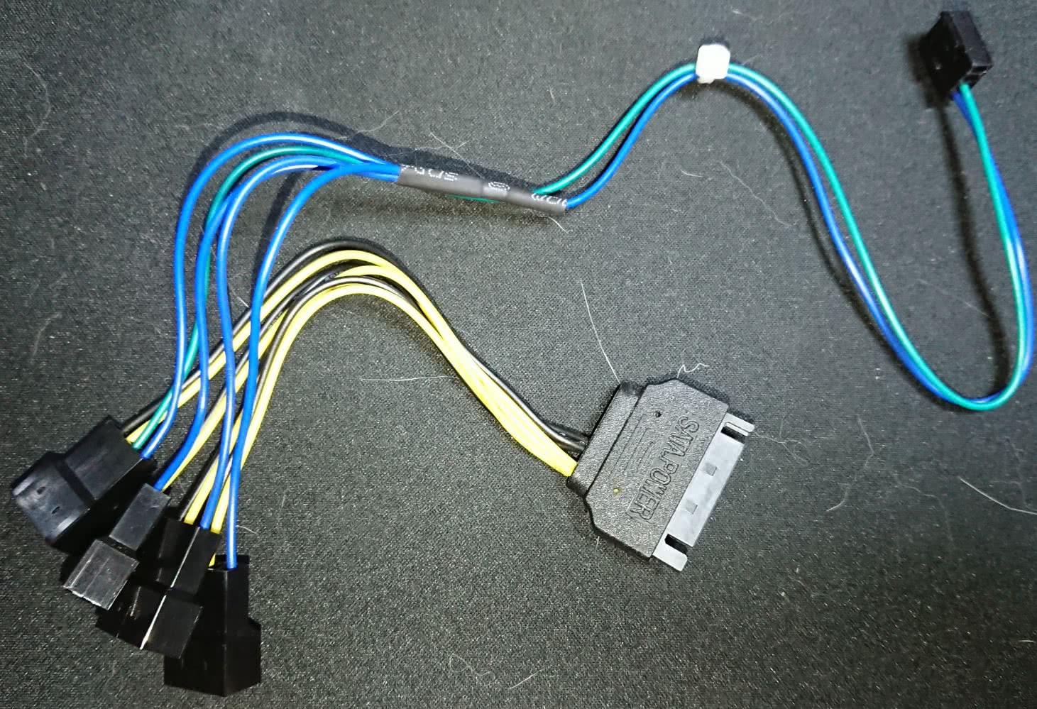 Amazon | アイネックス ファンPWM信号 4分岐ケーブル [ 10cm ] CA-864SAPS | アイネックス(AINEX) | 電源ケーブル 通販