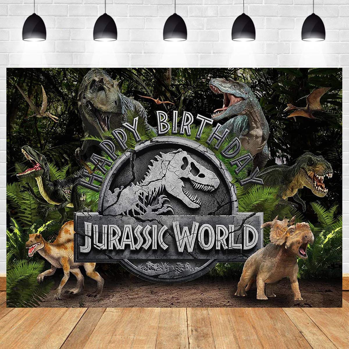 Buy REAGTUGHT 5x3ft Jurassic World Photography Backdrops Jurassic Park ...