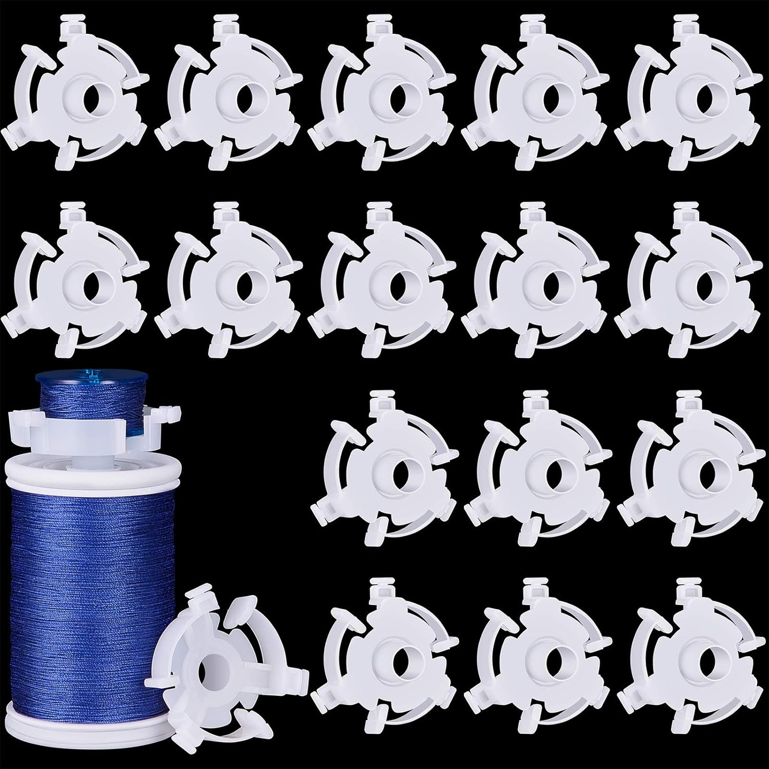 Amazon.com: WILLBOND 25 Pieces Bobbin Holders Sewing Bobbin Small Clips ...