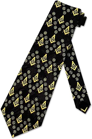 Amazon.com: Mason Ties Mens Freemason Neckties Masonic Tie for Men ...