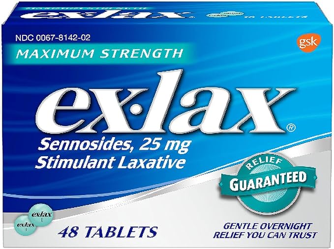 Amazon.com: Ex-Lax Maximum Strength Stimulant Laxative Constipation ...