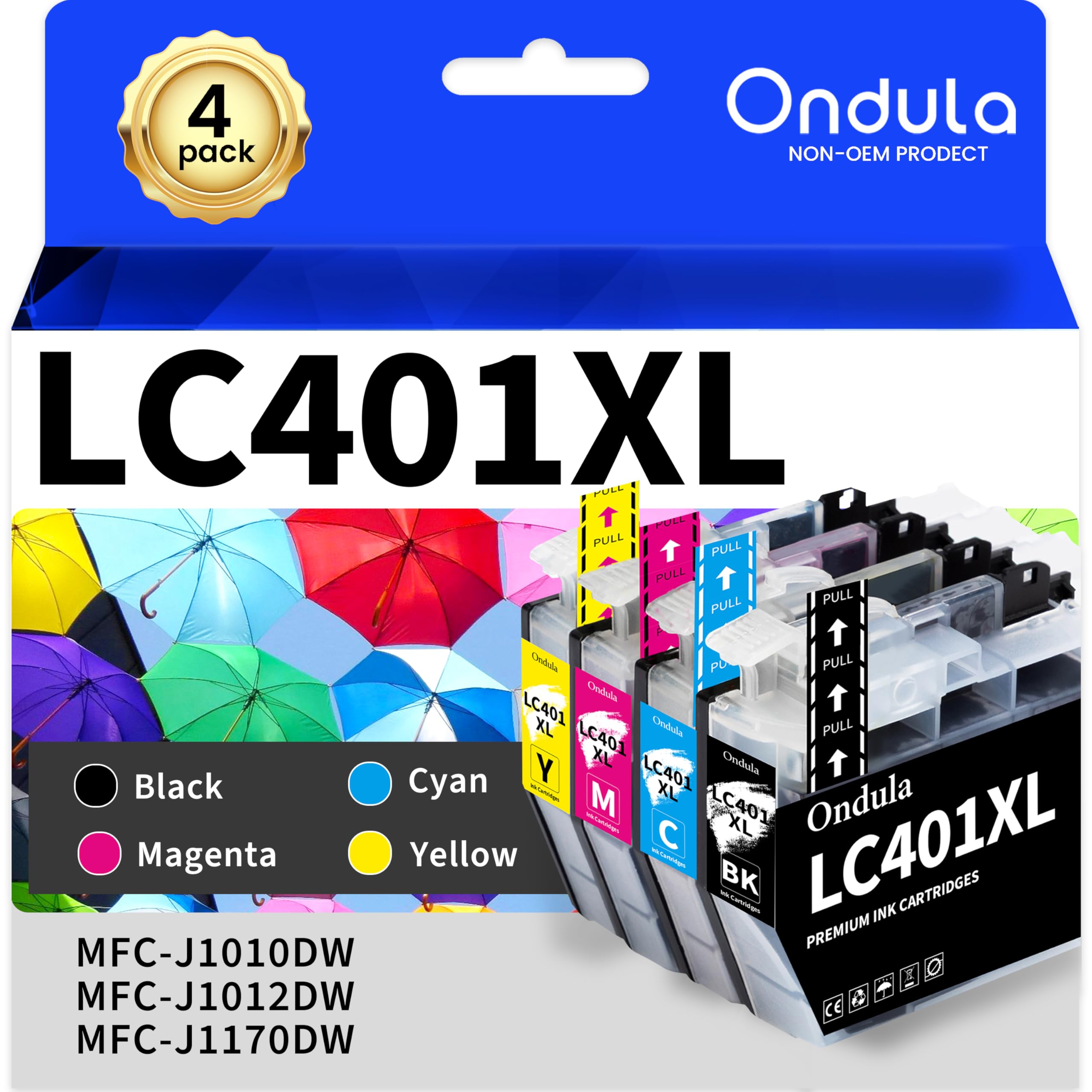 Amazon.com: LC401XL Ink Cartridges High Yield Compatible for Brother ...