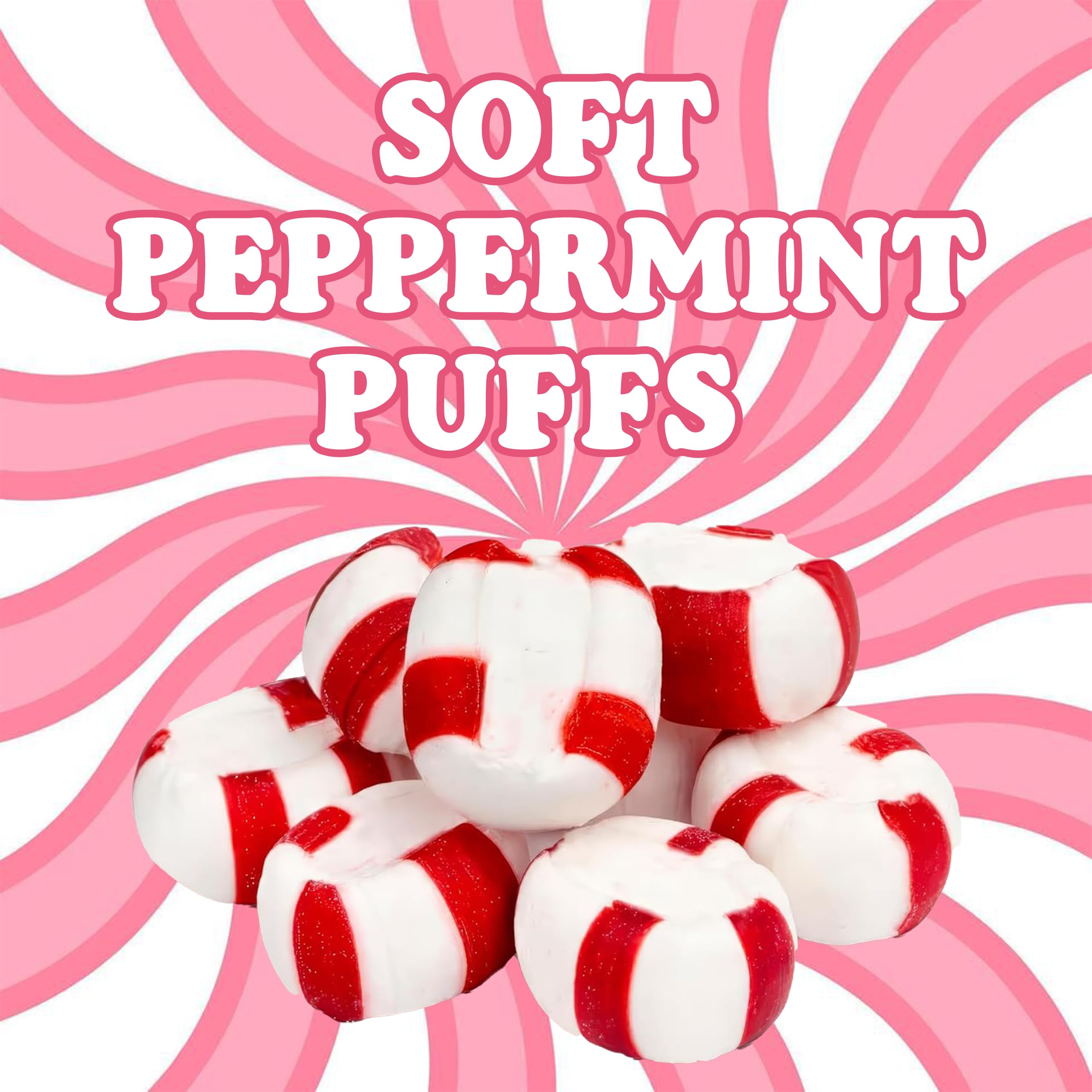 Candy Puff Peppermint Balls Red Bird Soft Peppermint Puffs 1 Bucket Of