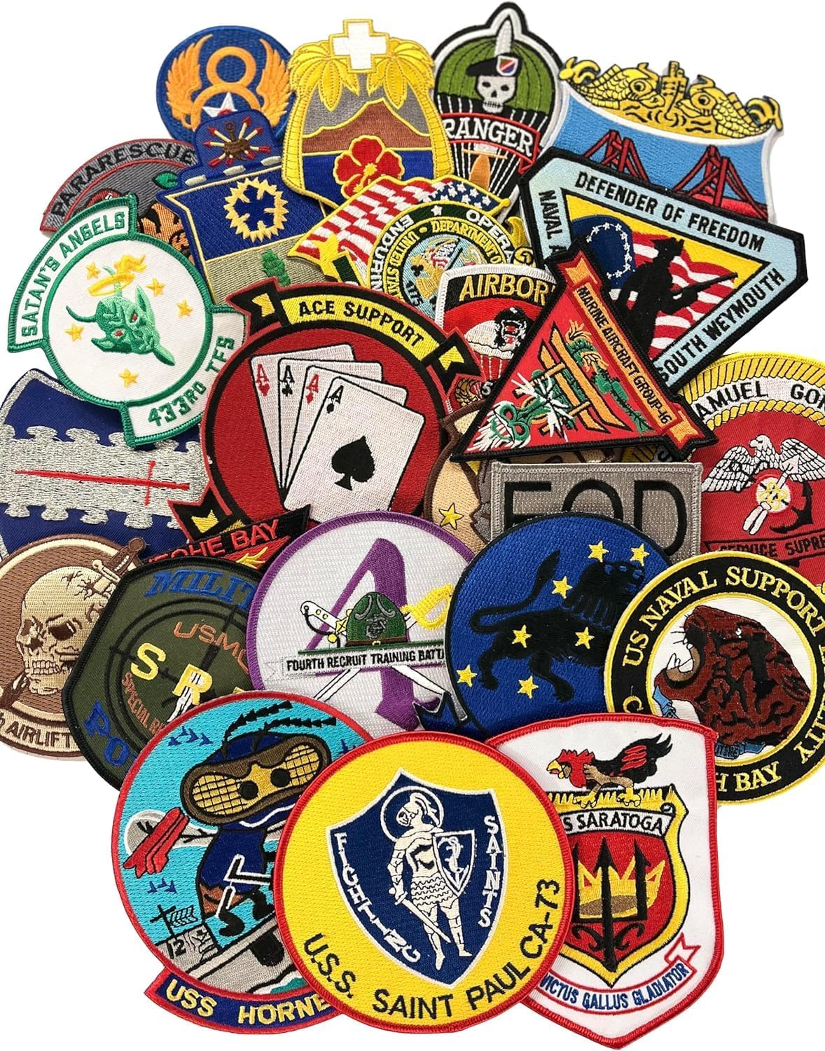 Amazon.com: Popular Patch Assorted Military Patch Bundle - Collection ...