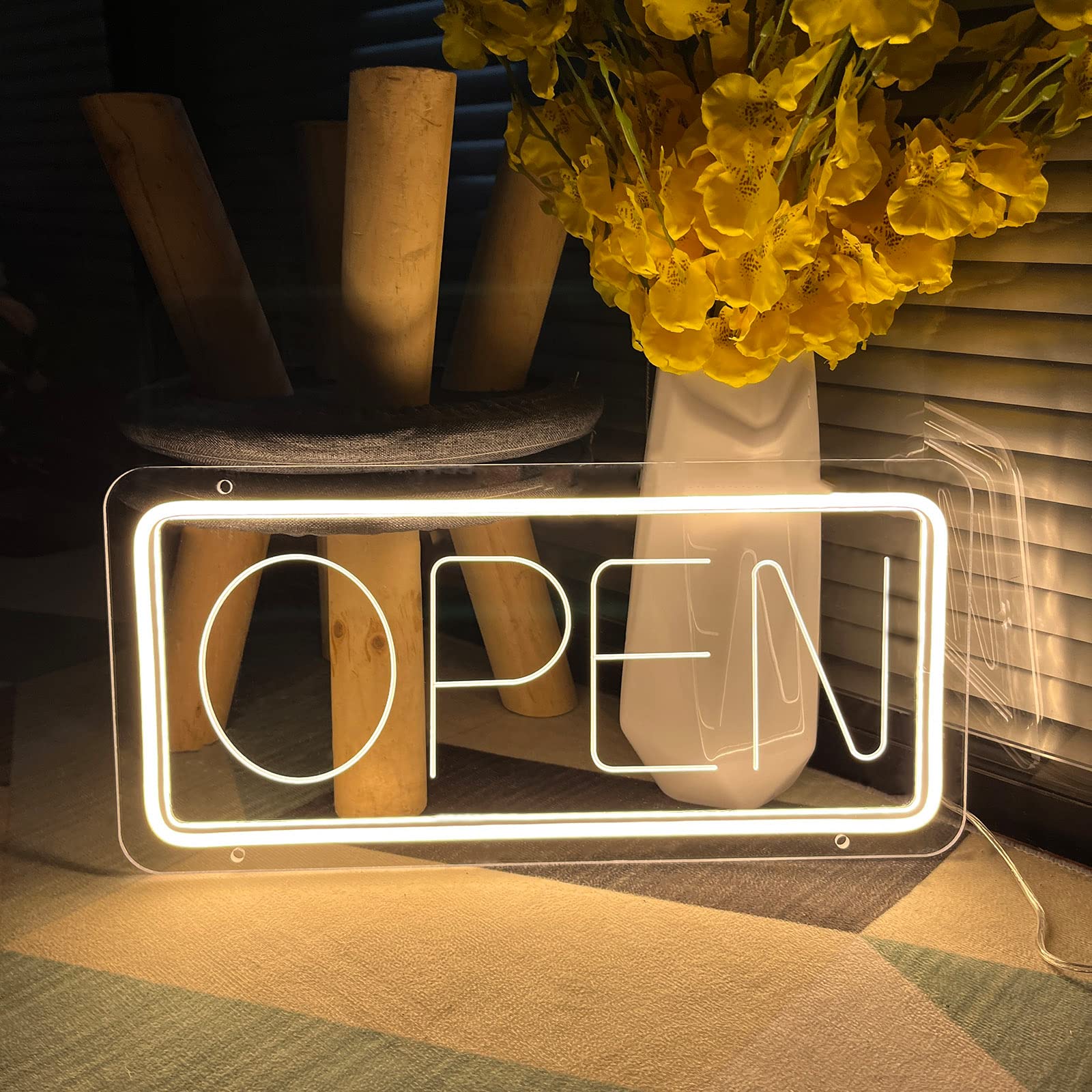 Neon Open Sign for Business, Personalized LED Open Light Up Sign ...
