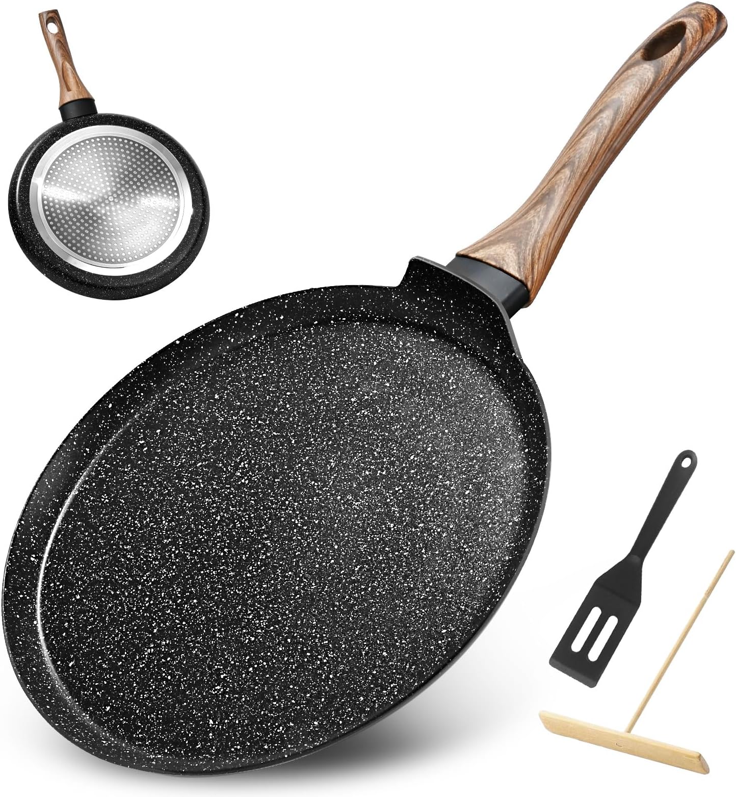 MasterChef Crepera Premium Granite,Revestimiento Antiadherente de Alta ...