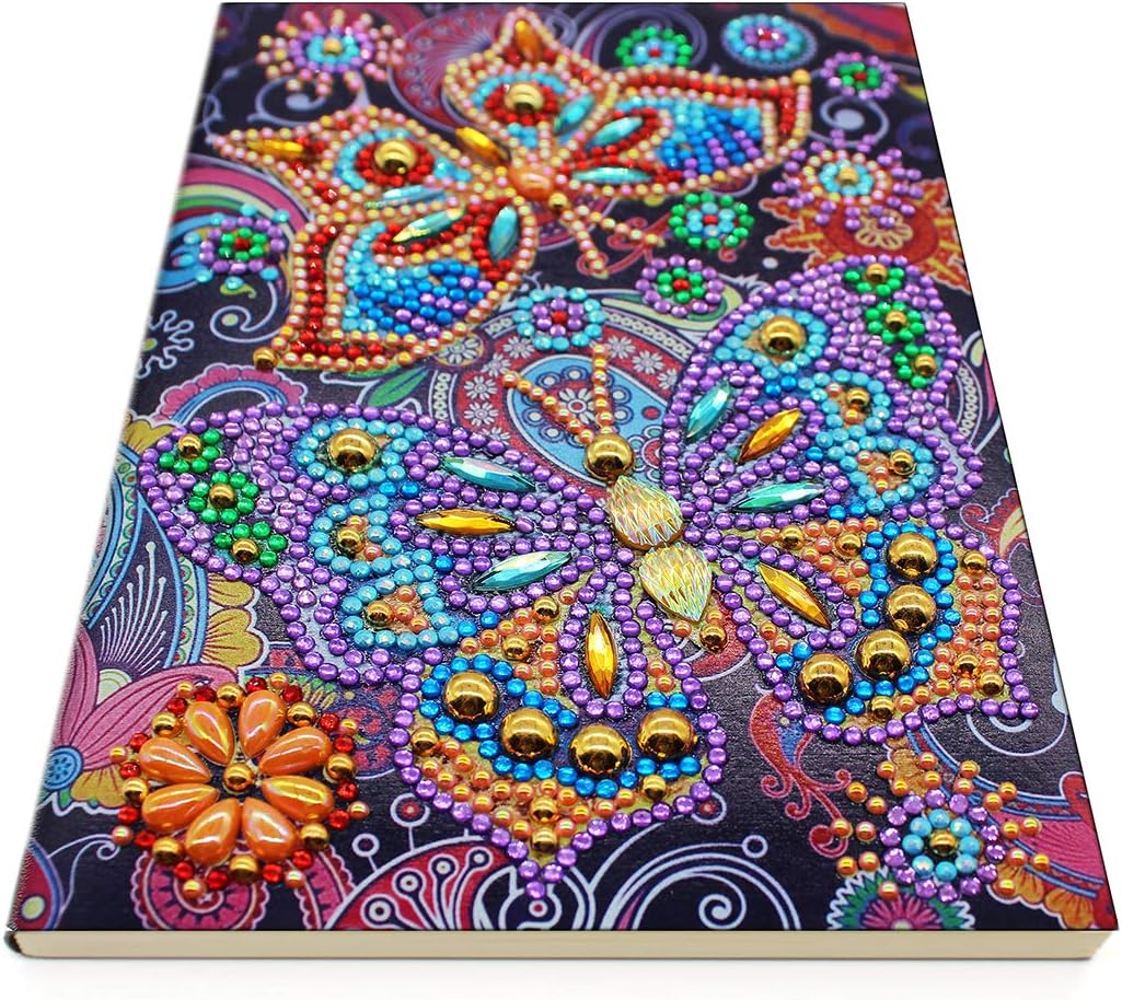 Amazon.com: DIY 5D Diamond Painting Notebook Kits Butterfly Cover ...