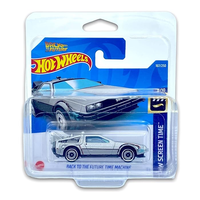 Buy Hot Wheels Back to the Future Time Machine (Silver) 8/10 HW Screen ...