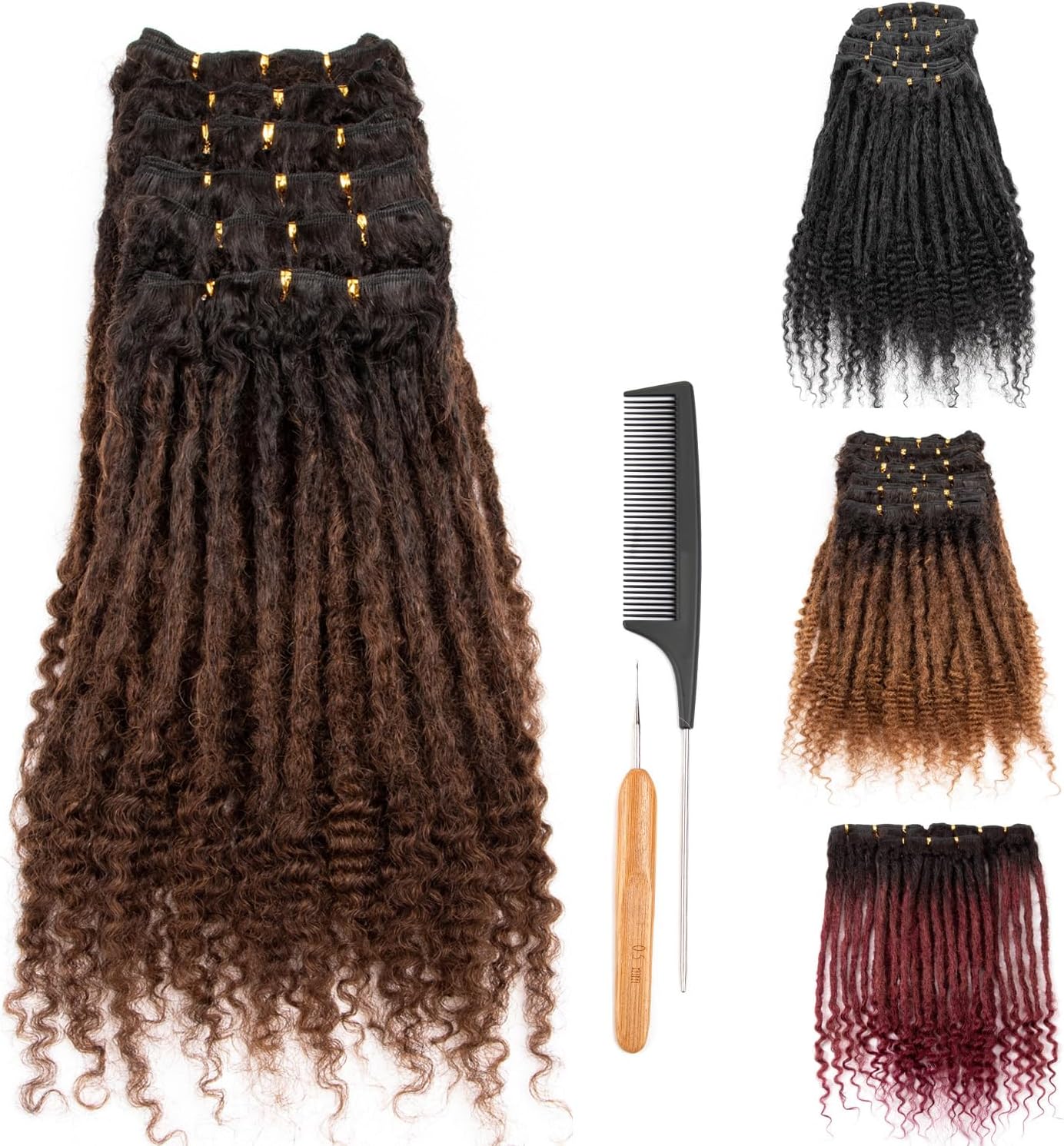 Amazon.com : Originea 6-18 Inch 70 Strands 0.6cm Thickness 100% Real ...