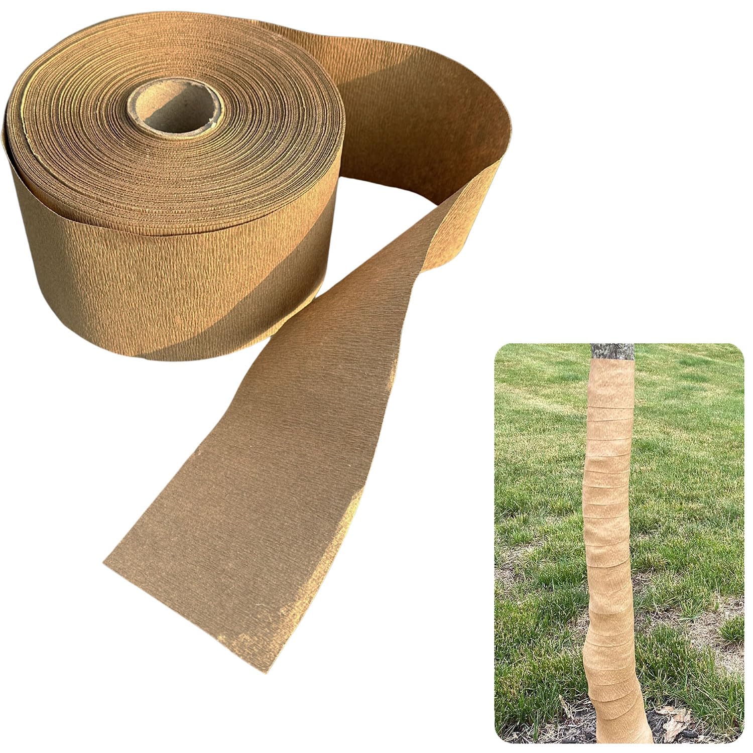 Amazon.com : Tree Protector Paper Wrap 4in x 164ft Paper Tree Wrap ...