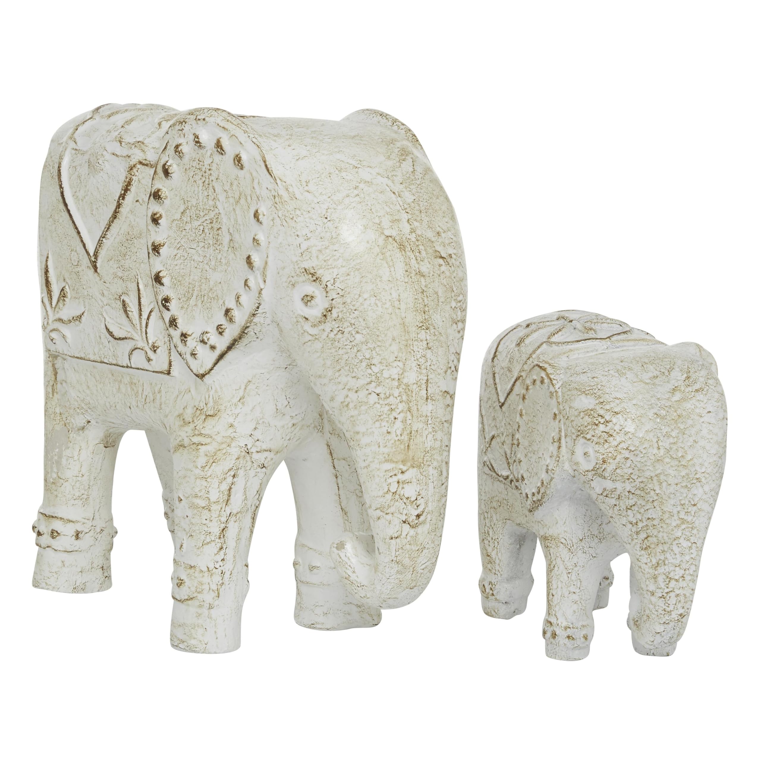 Amazon.com: Deco 79 Ceramic Elephant Decorative Sculpture Home Decor ...