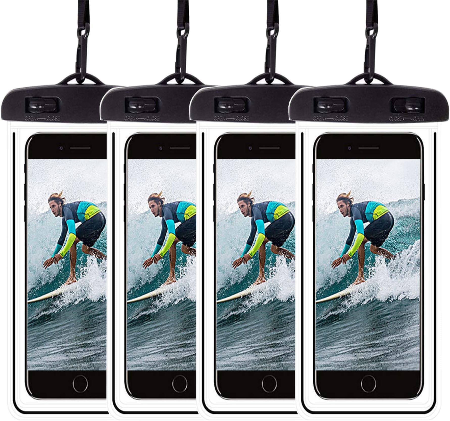 Amazon.com: 2 PCS Waterproof Phone Pouch, IPX8 Underwater Case [ Thick ...