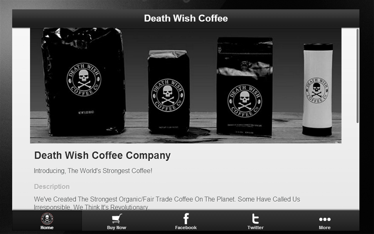 Death Wish Coffee Company - App on Amazon Appstore
