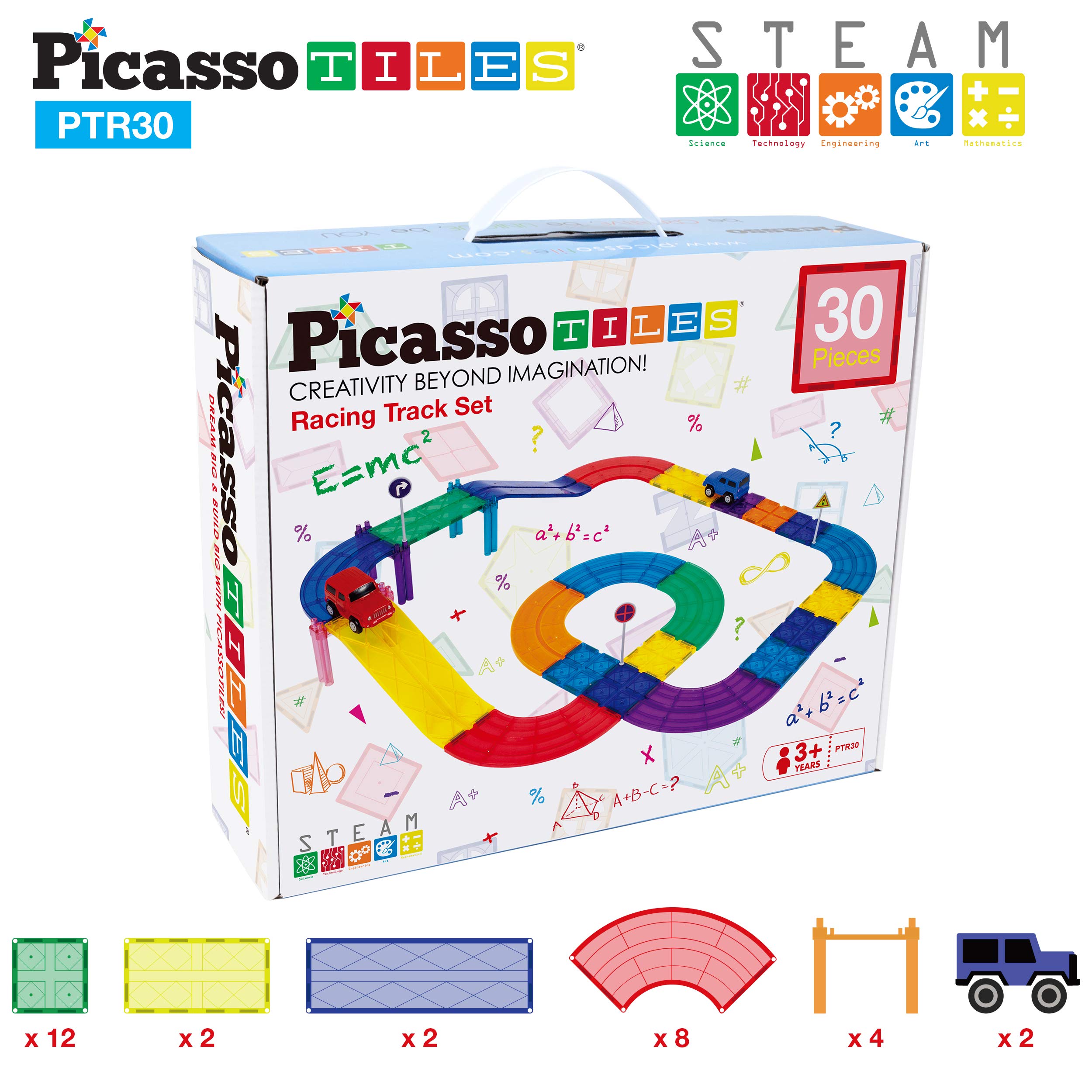 Snapklik.com : 30 Piece Race Car Track Building Block Educational Toy ...