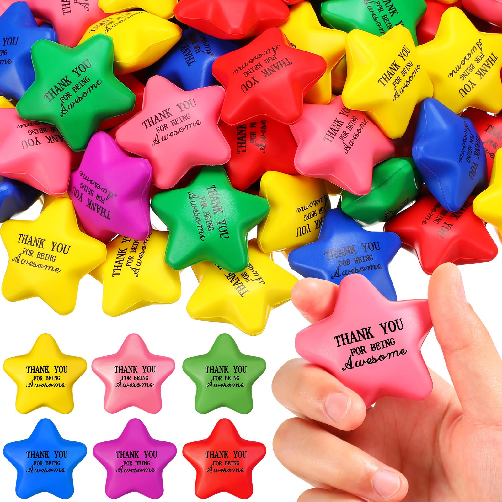 Amazon.com: Liliful 100 Pcs Stress Balls Bulk for Adults Motivational ...
