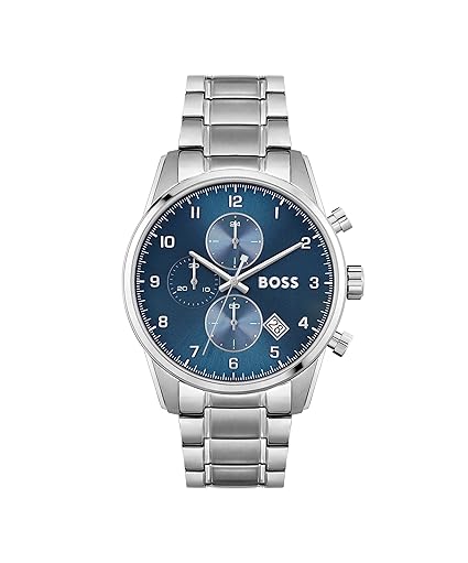 Hugo Boss Stainless Steel Skymaster Analog Blue Dial Men Watch-1513784 ...