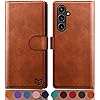 Amazon.com: DuckSky for Samsung Galaxy S24 FE Genuine Leather Wallet case【RFID Blocking】【4 ...