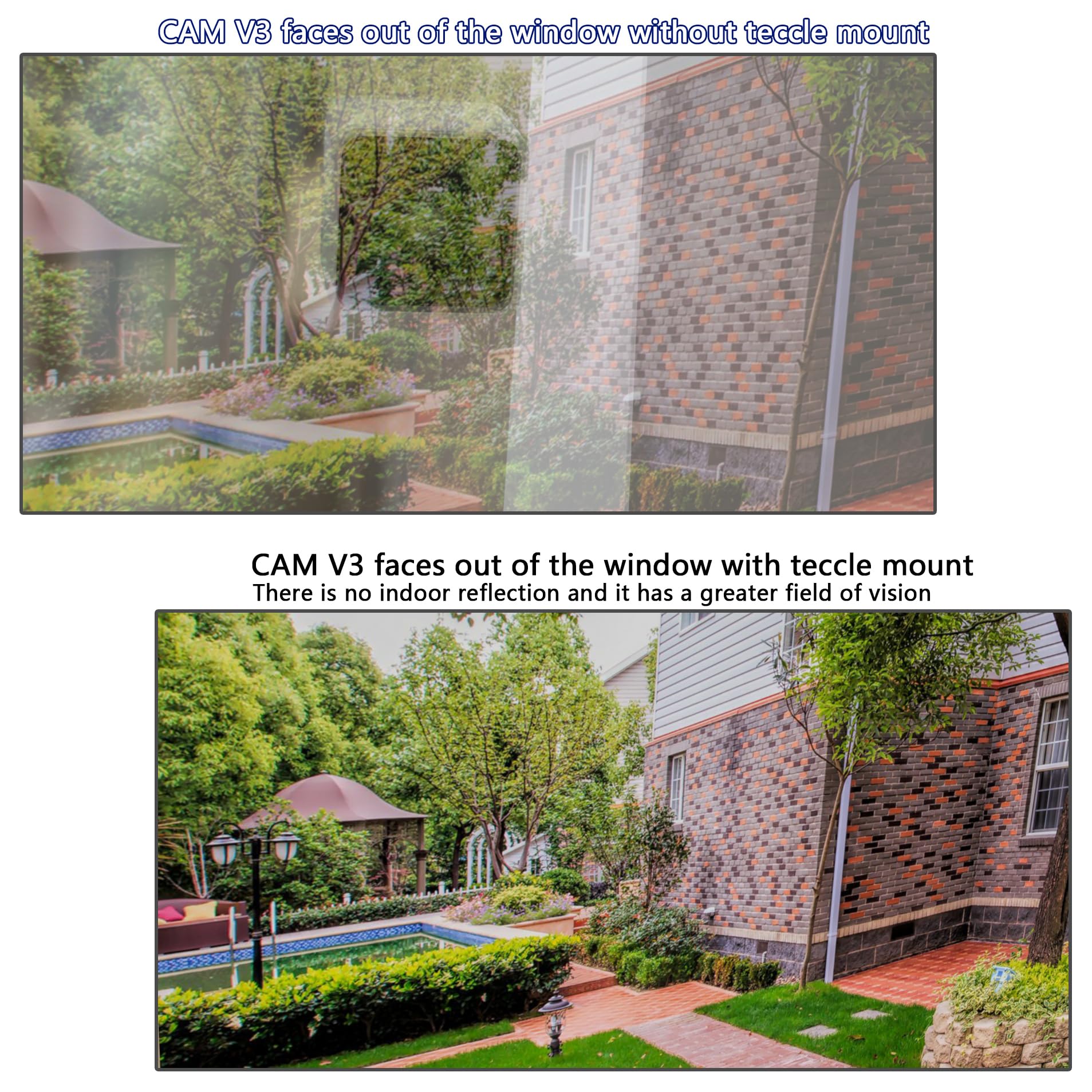 Snapklik.com : Teccle Window Mount For Wyze Cam V3 And Cam V4, Through ...