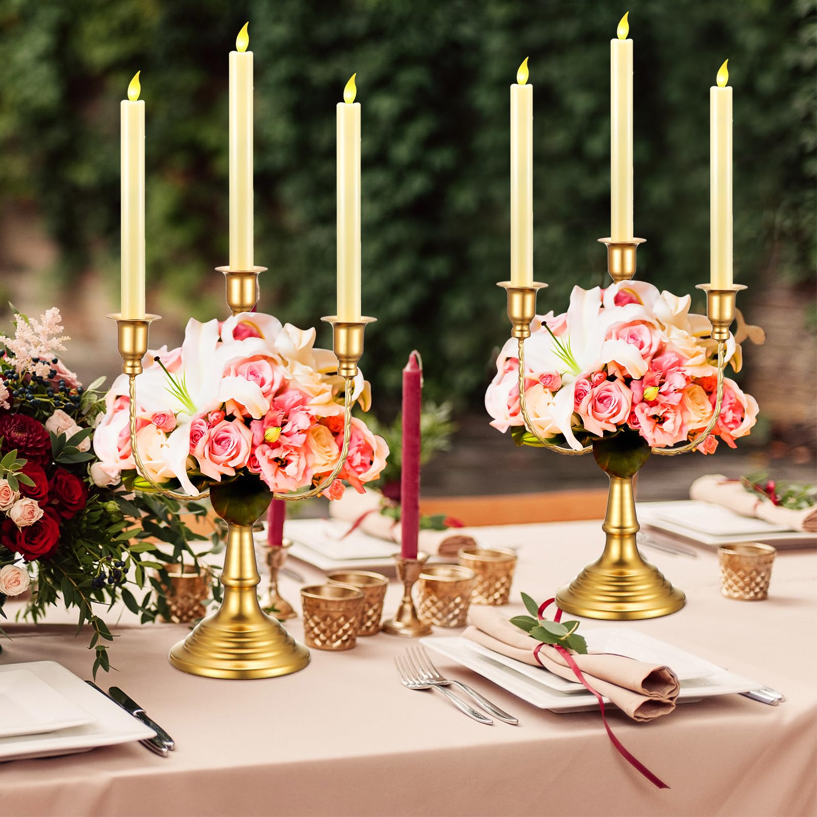 Candelabra Centerpieces With Candles Crystal Candelabra Centerpieces