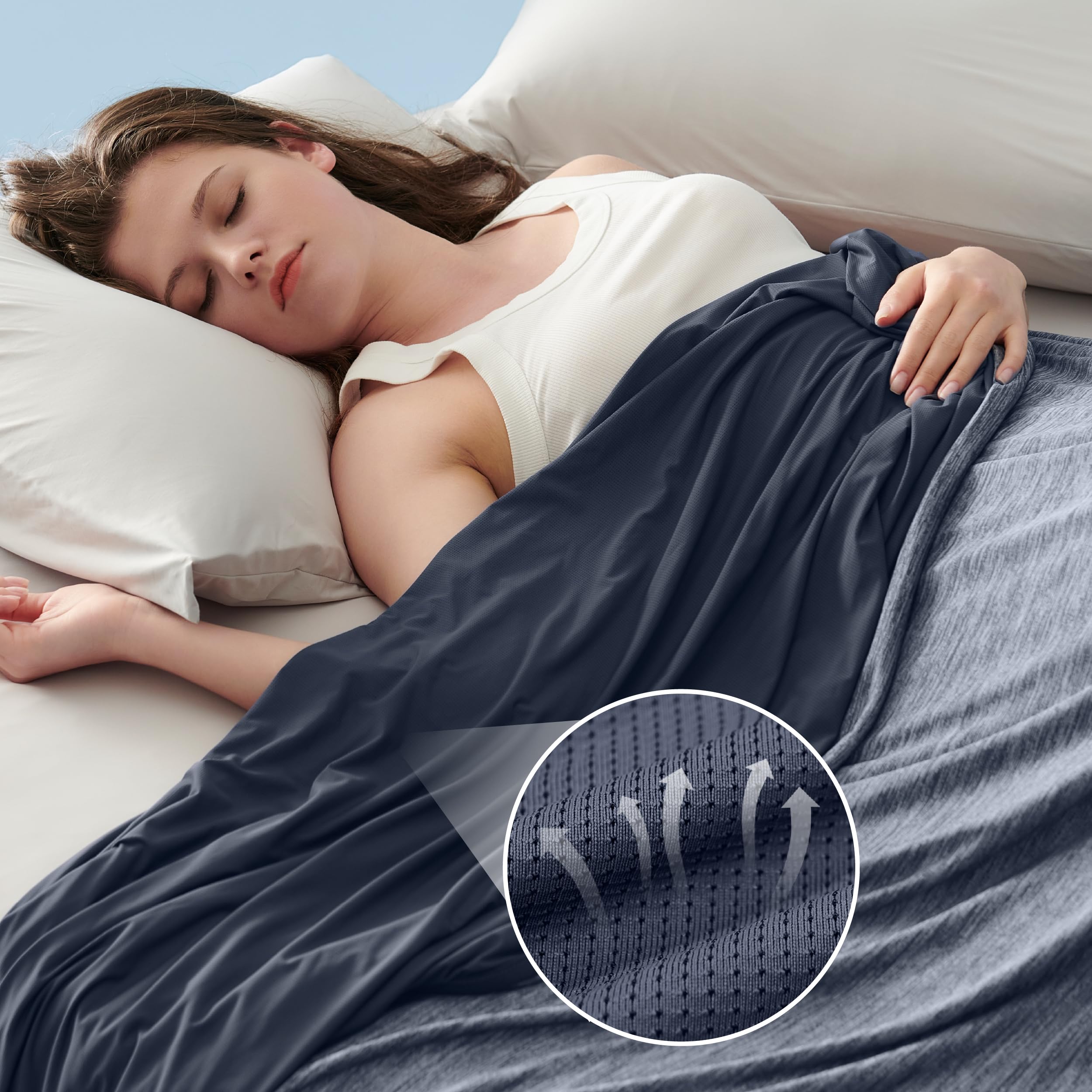 Bedsure Breescape Cooling Blanket Twin XL Size for Hot Sleepers ...