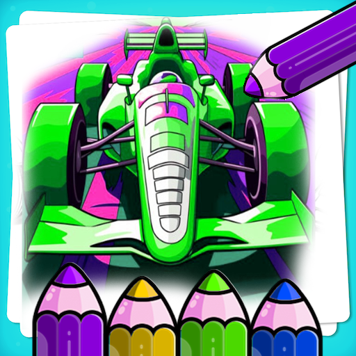 Formula Racing Car Coloring book - Coloring Book Car Games - Color Cars ...